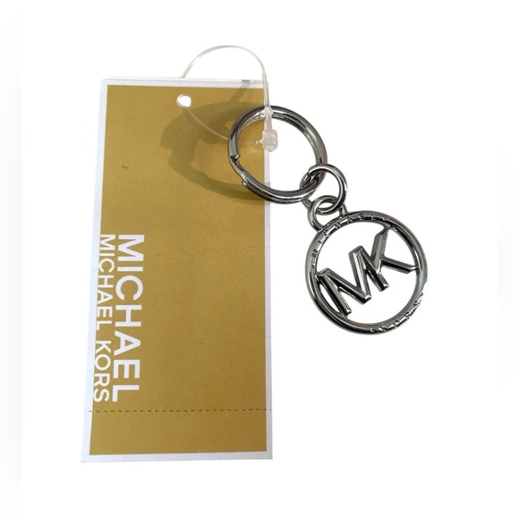 MICHAEL Michael Kors | Accessories | Nwt Michael Michael Kors Silver Mk Logo Keychain | Poshmark